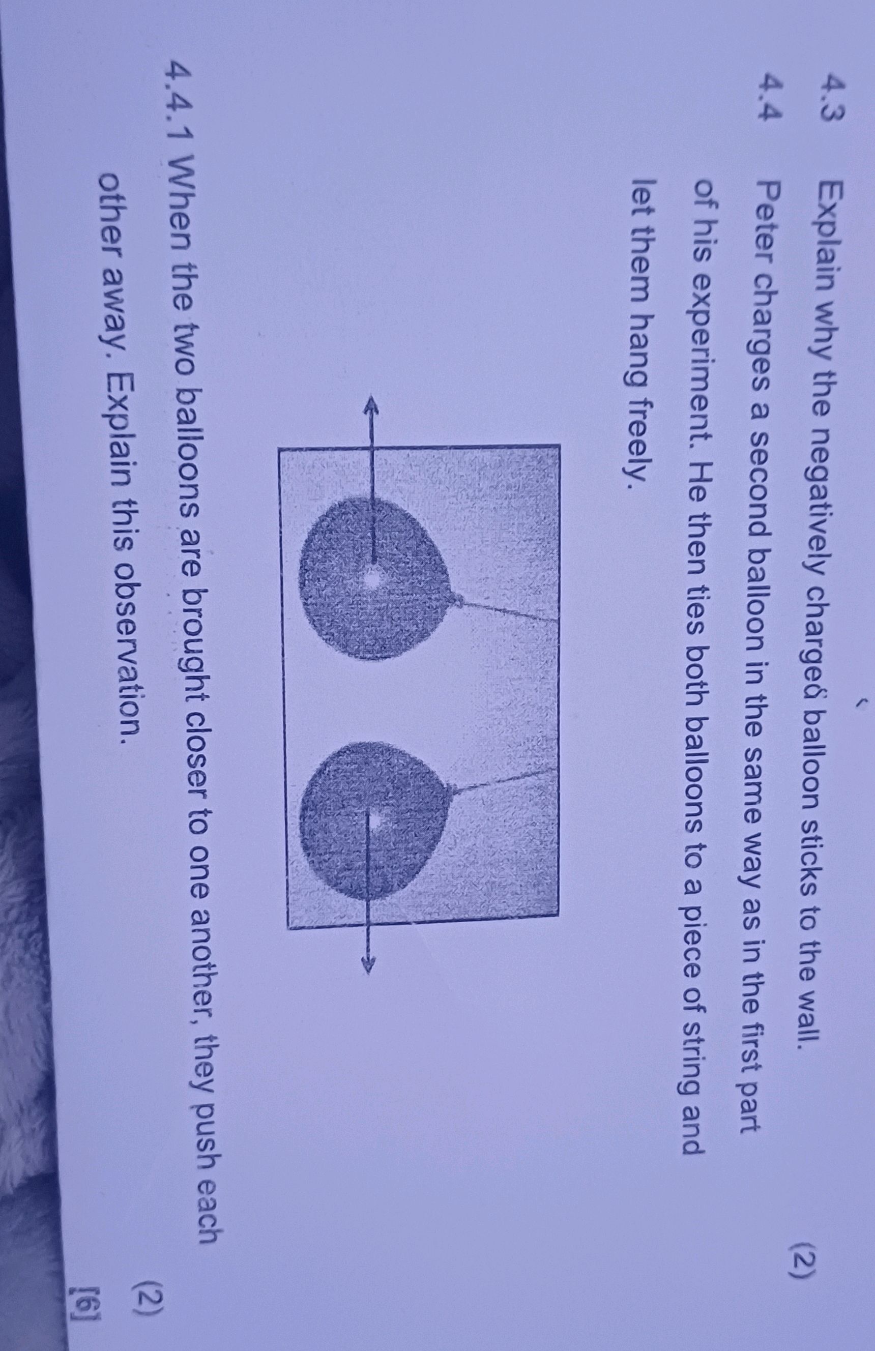 4.3 Explain why the negatively charged | StudyX