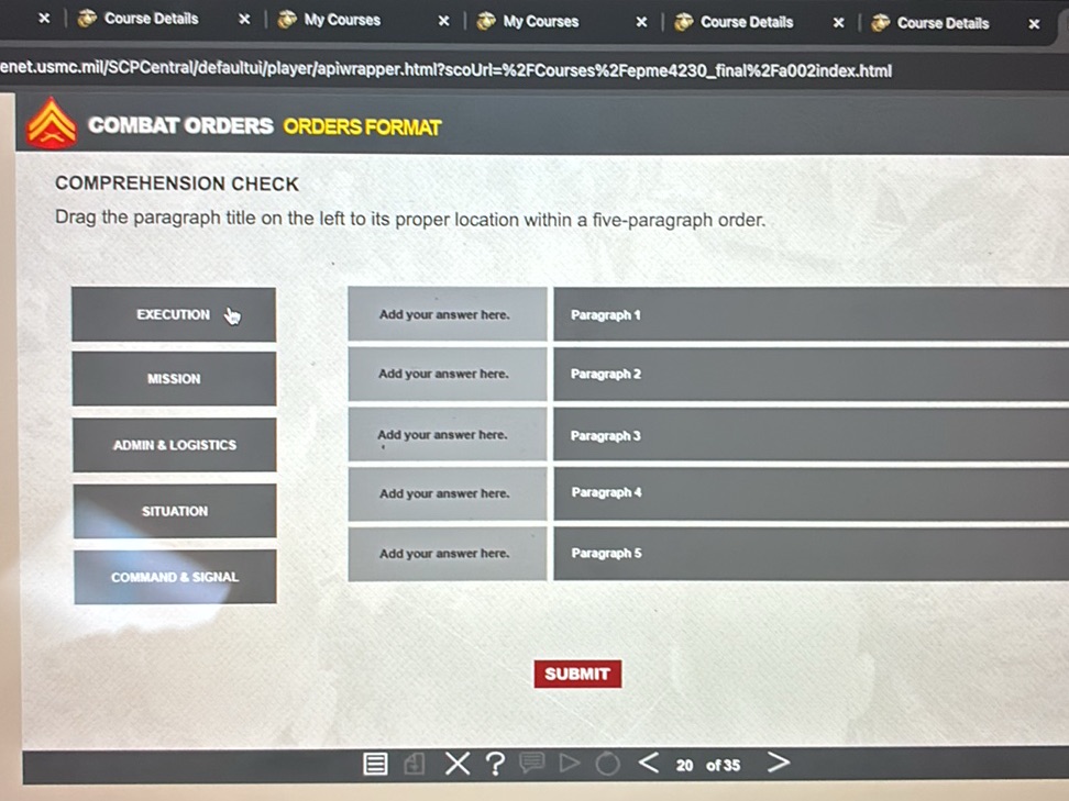 Drag the paragraph title on the left to its | StudyX