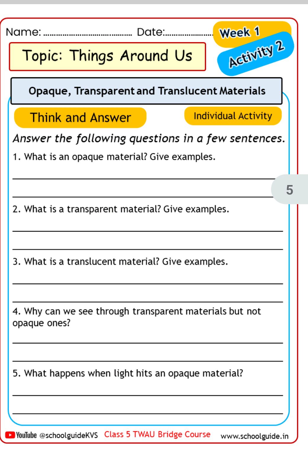 Answer the following questions in a few | StudyX