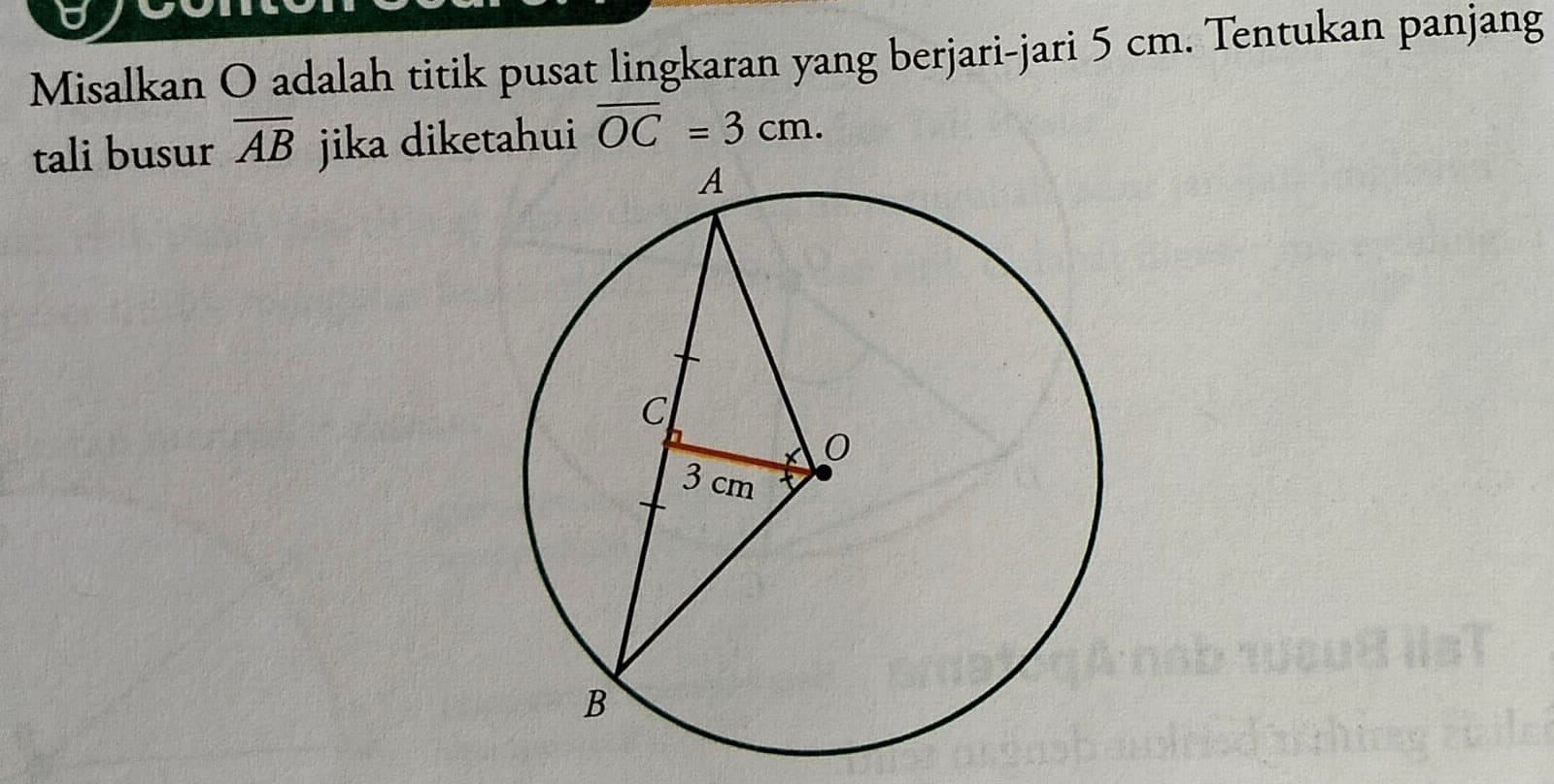 Misalkan O adalah titik pusat lingkaran yang | StudyX