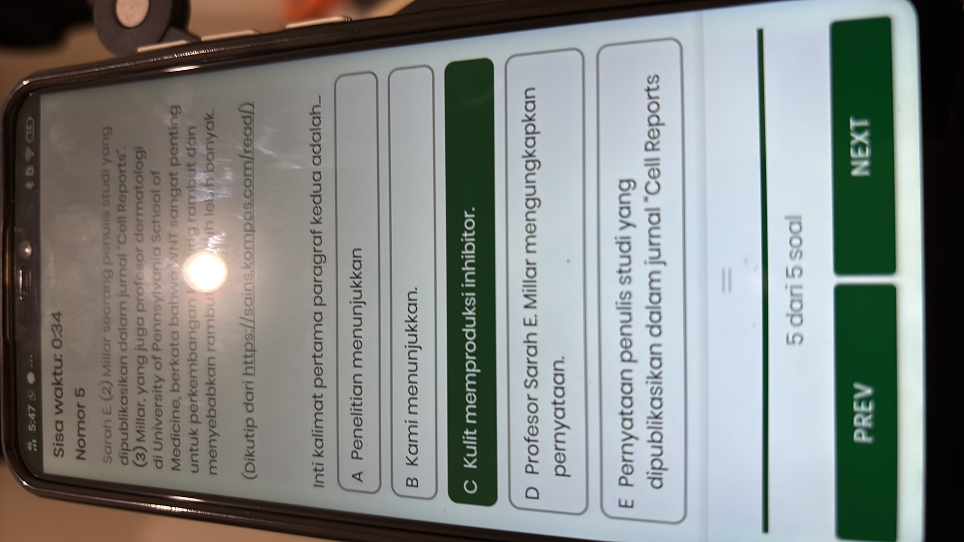 Nomor 5 Inti kalimat pertama paragraf kedua | StudyX