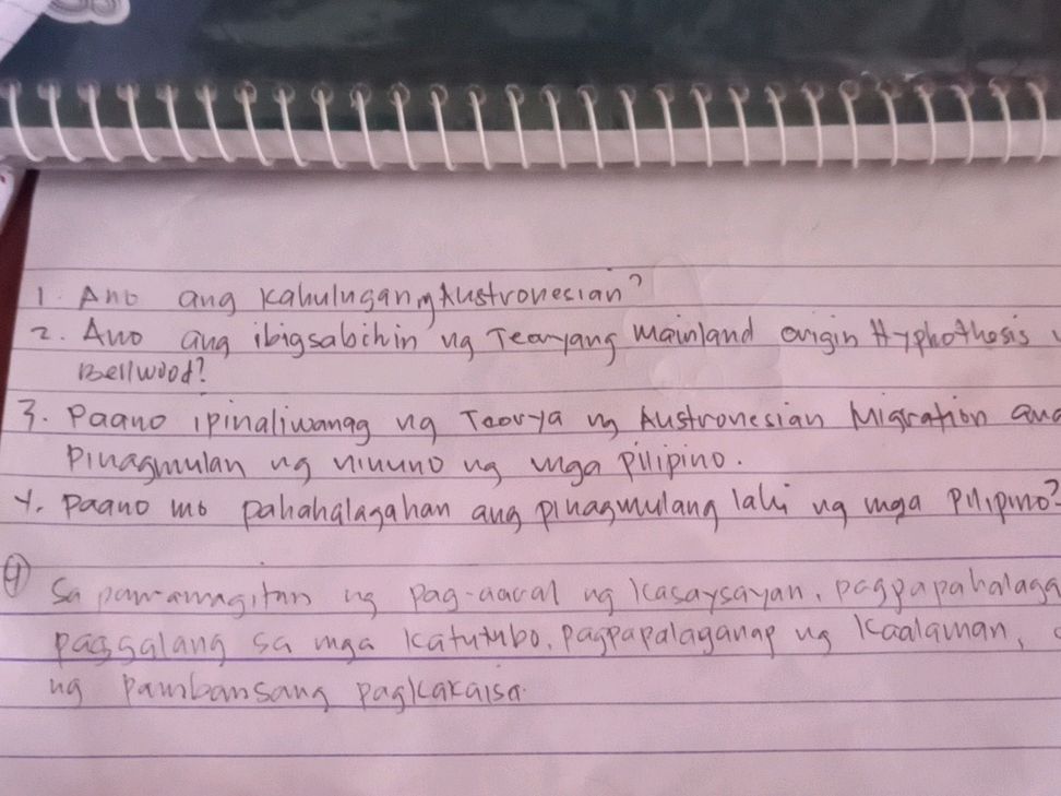 Ano ang kahulugang Austronesian? 2. Ano ang