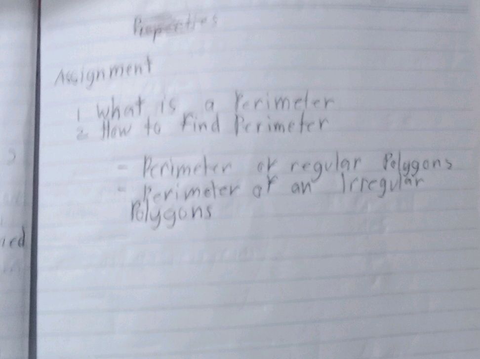 Assignment 1 what is a Perimeter 2 How to | StudyX