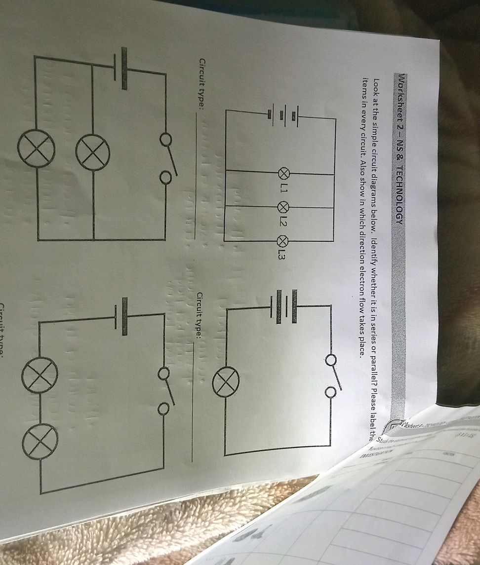 Look at the simple circuit diagrams below. | StudyX
