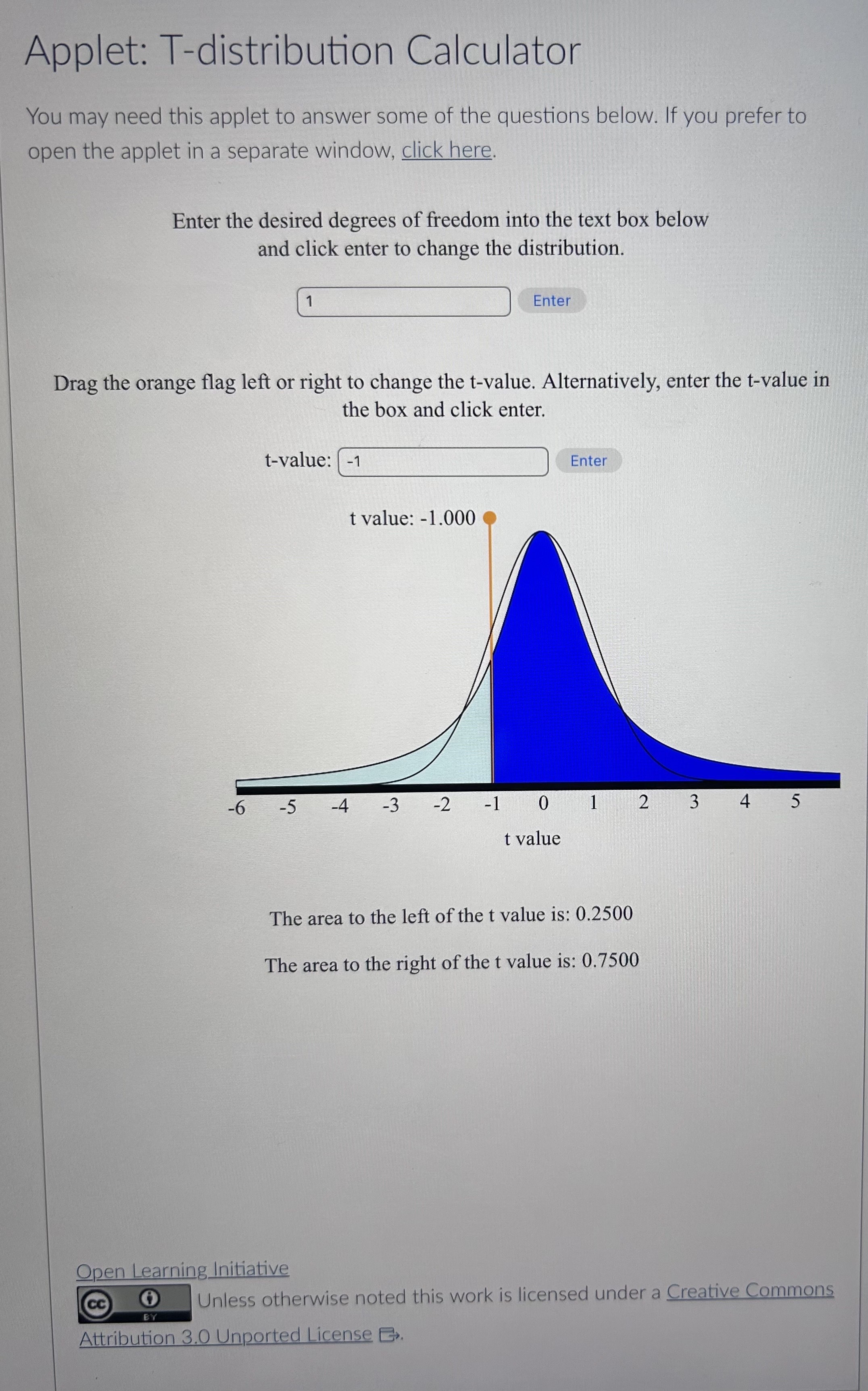 What is the t-test statistic? If necessary,