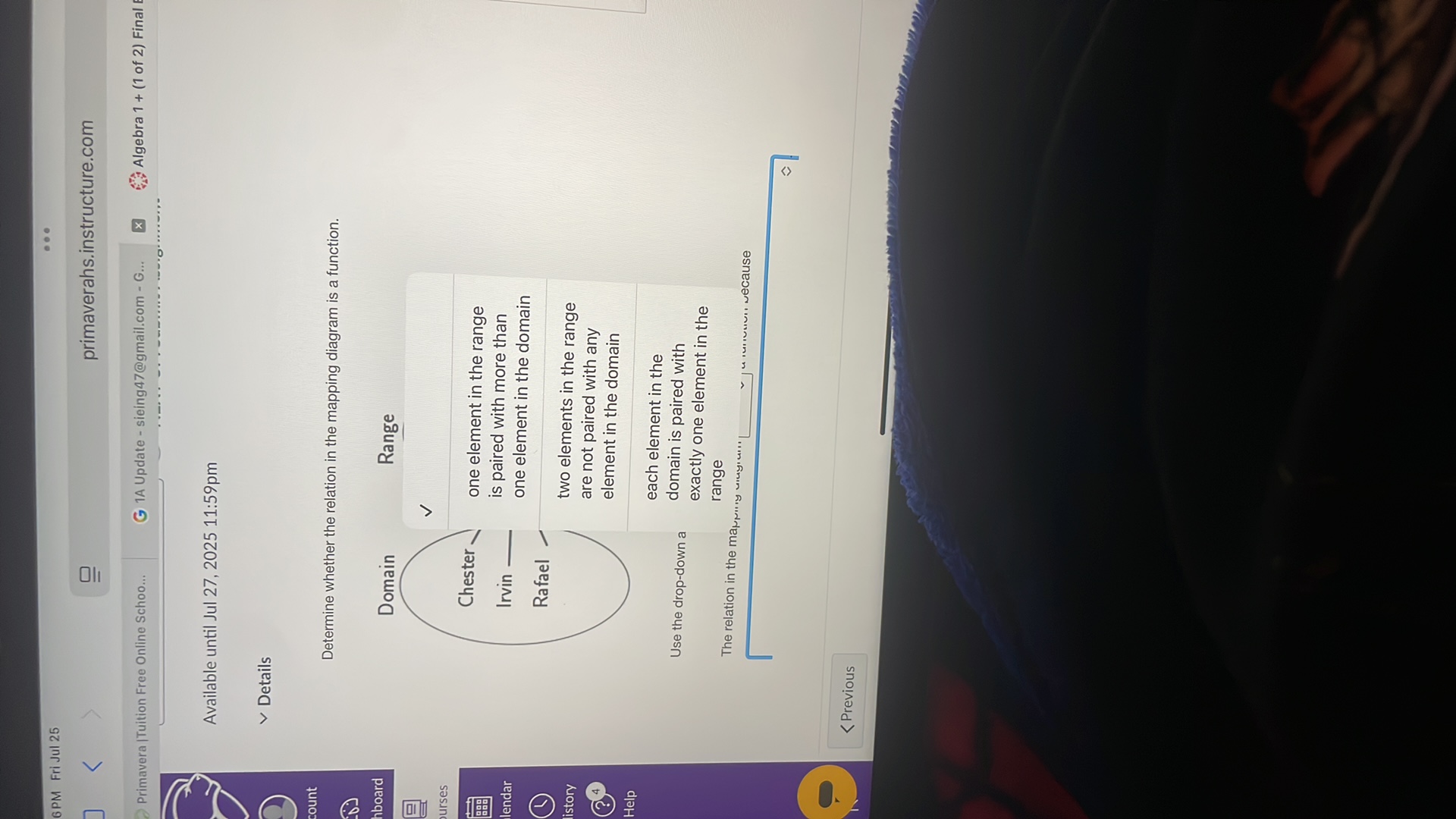 Determine whether the relation in the | StudyX