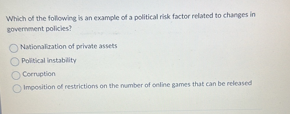 Which of the following is an example of a | StudyX