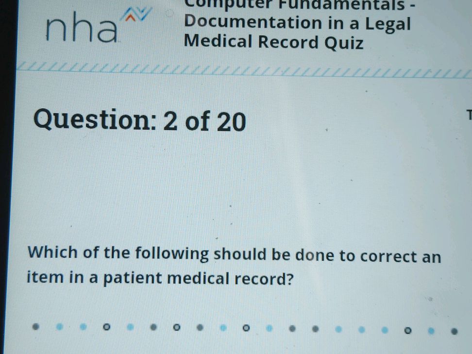 Question: 2 of 20 Which of the following | StudyX