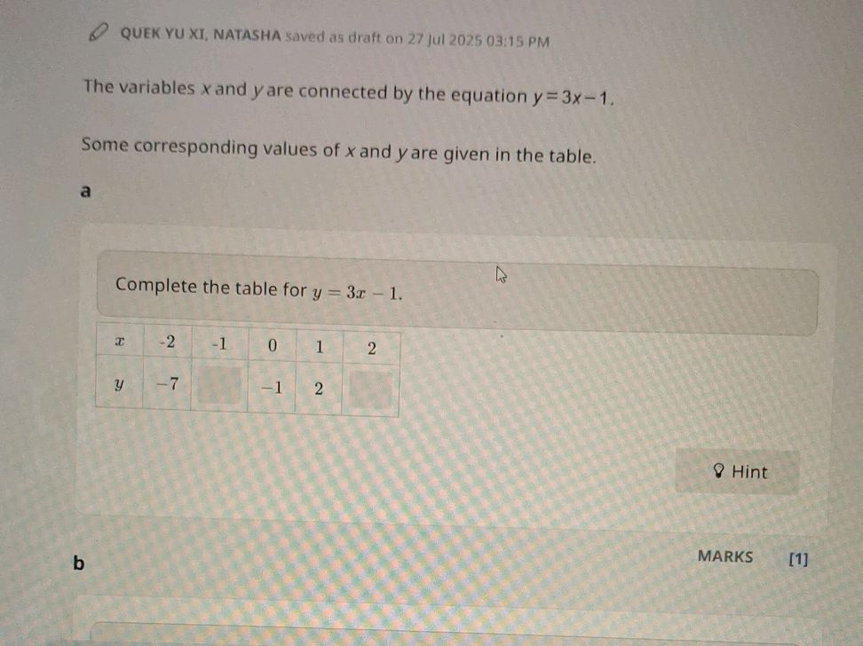 The variables $x$ and $y$ are connected by | StudyX
