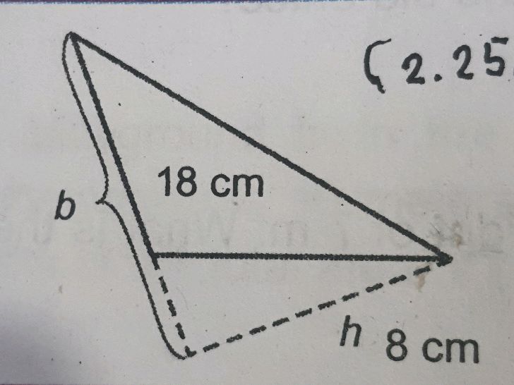 The image shows a 3D shape with a triangle