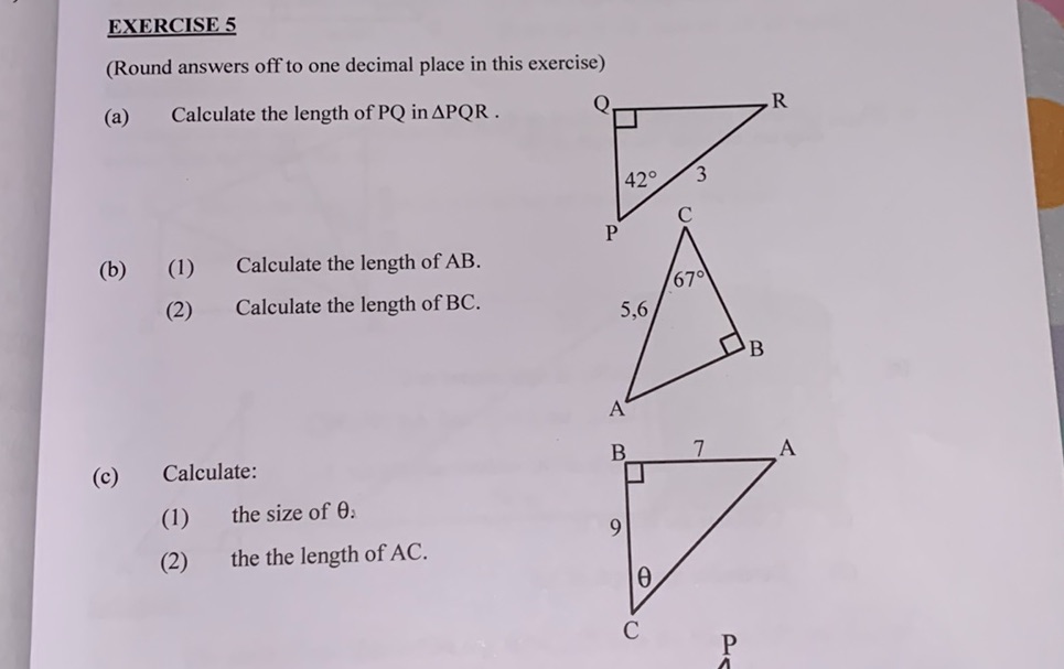 (a) Calculate the length of PQ in ΔPQR. ``` | StudyX