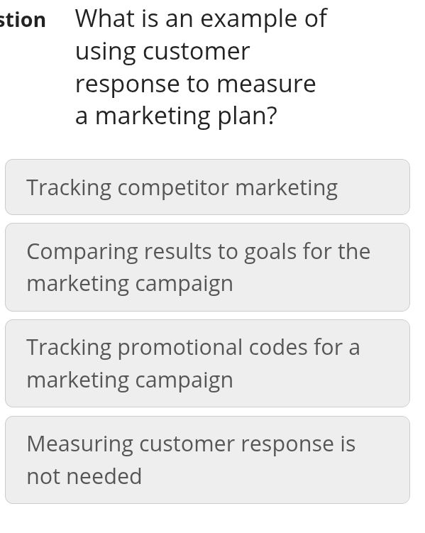 What is an example of using customer