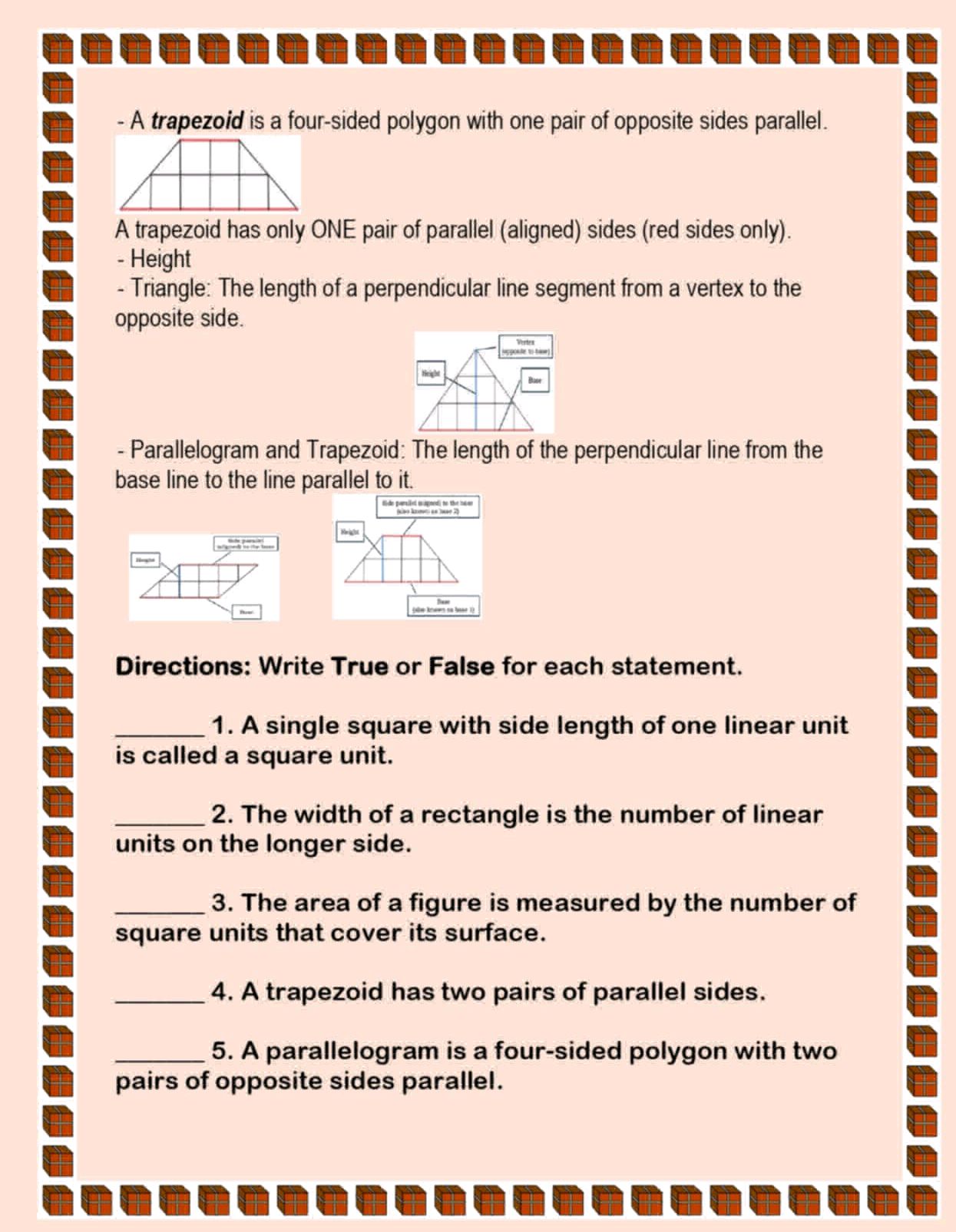 - A trapezoid is a four-sided polygon with | StudyX