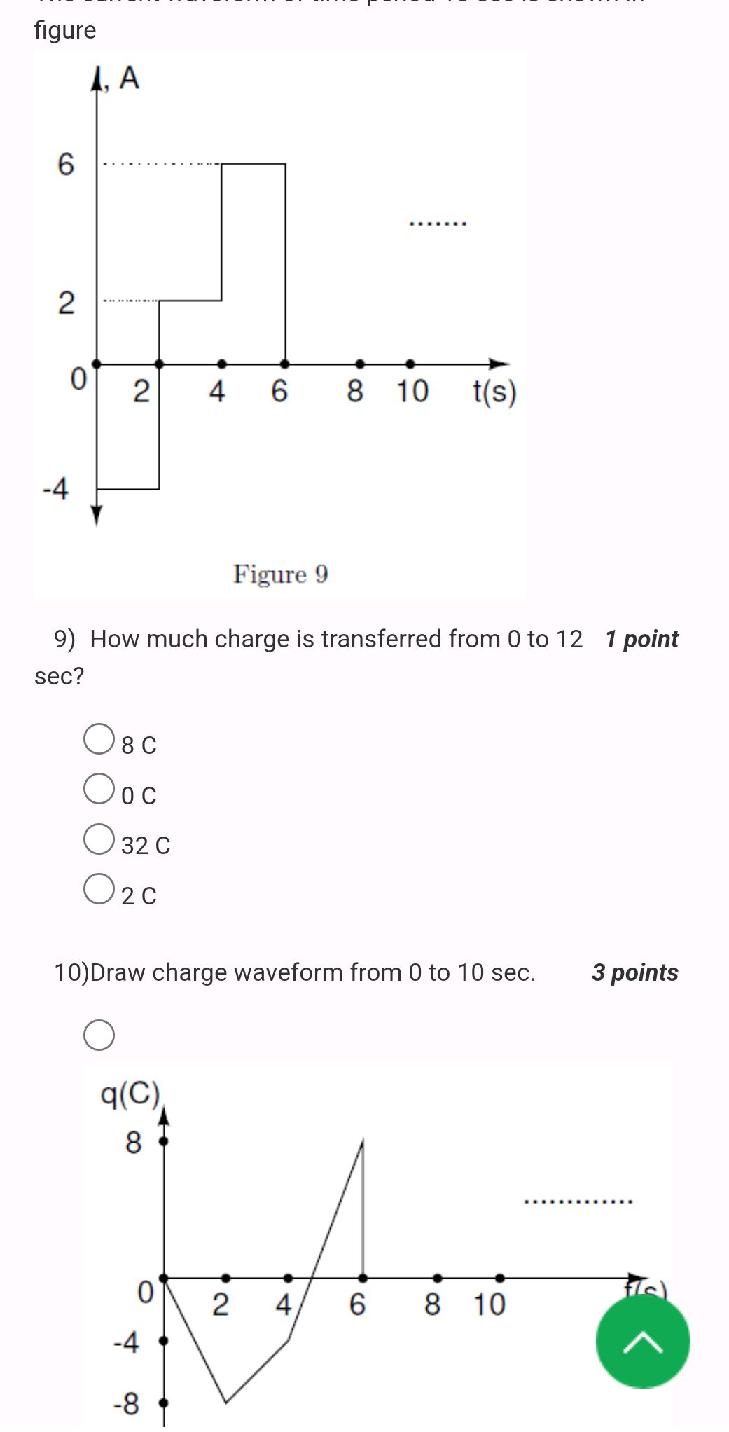 9) How much charge is transferred from 0 to | StudyX