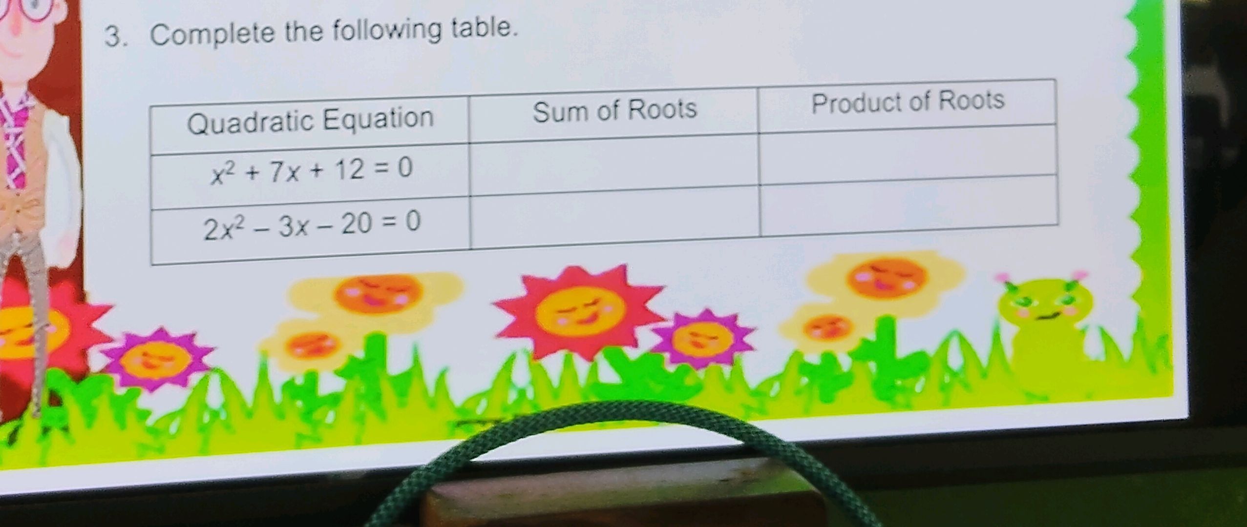 3. Complete the following table. | | StudyX