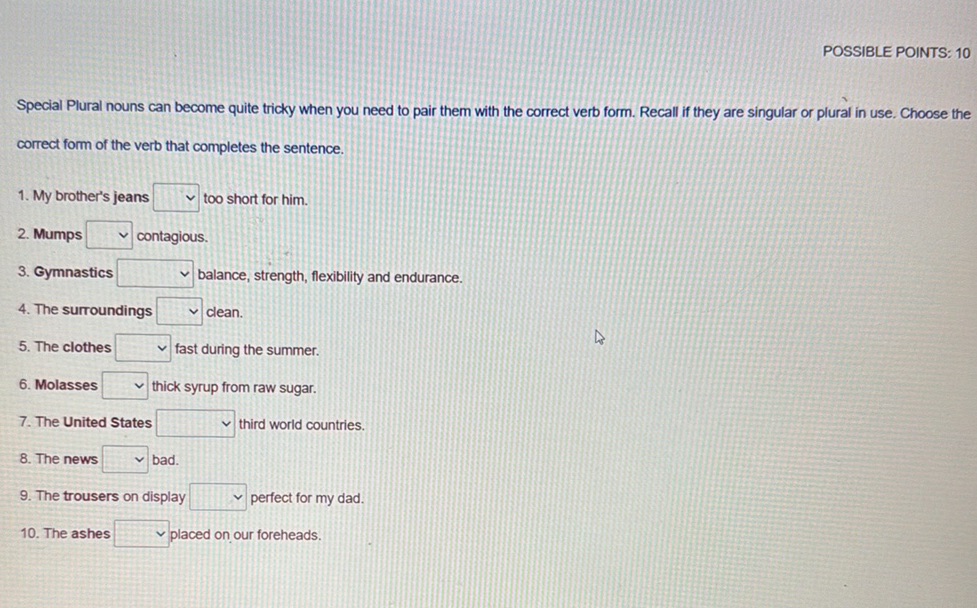 Special Plural nouns can become quite tricky | StudyX