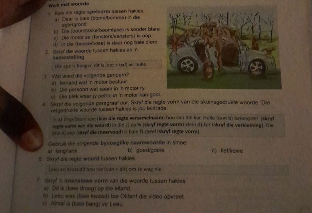 1. Kies die regte spelvorm tussen hakies a) | StudyX