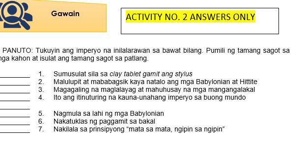 PANUTO: Tukuyin ang imperyo na inilalarawan | StudyX