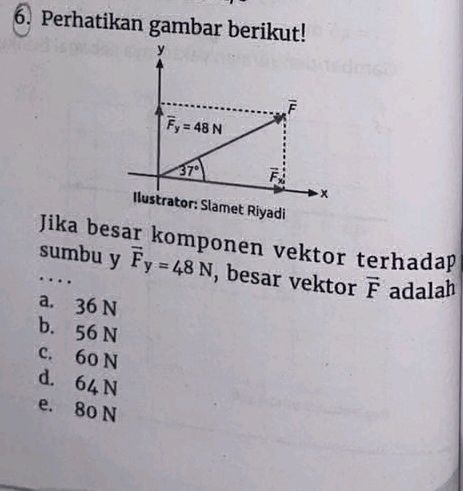 Perhatikan gambar berikut! Jika besar