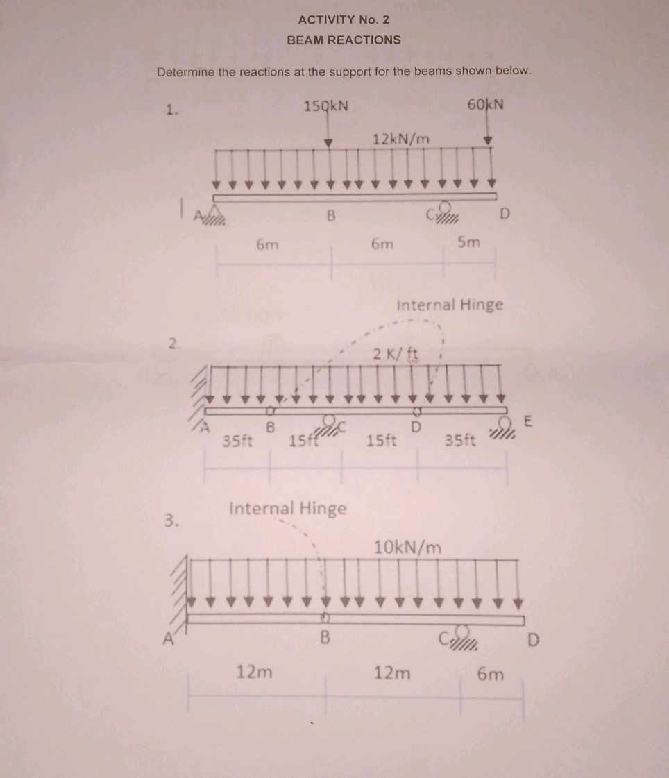 Determine the reactions at the support for | StudyX