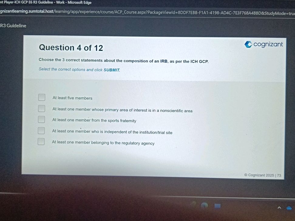 Question 4 of 12 Choose the 3 correct | StudyX