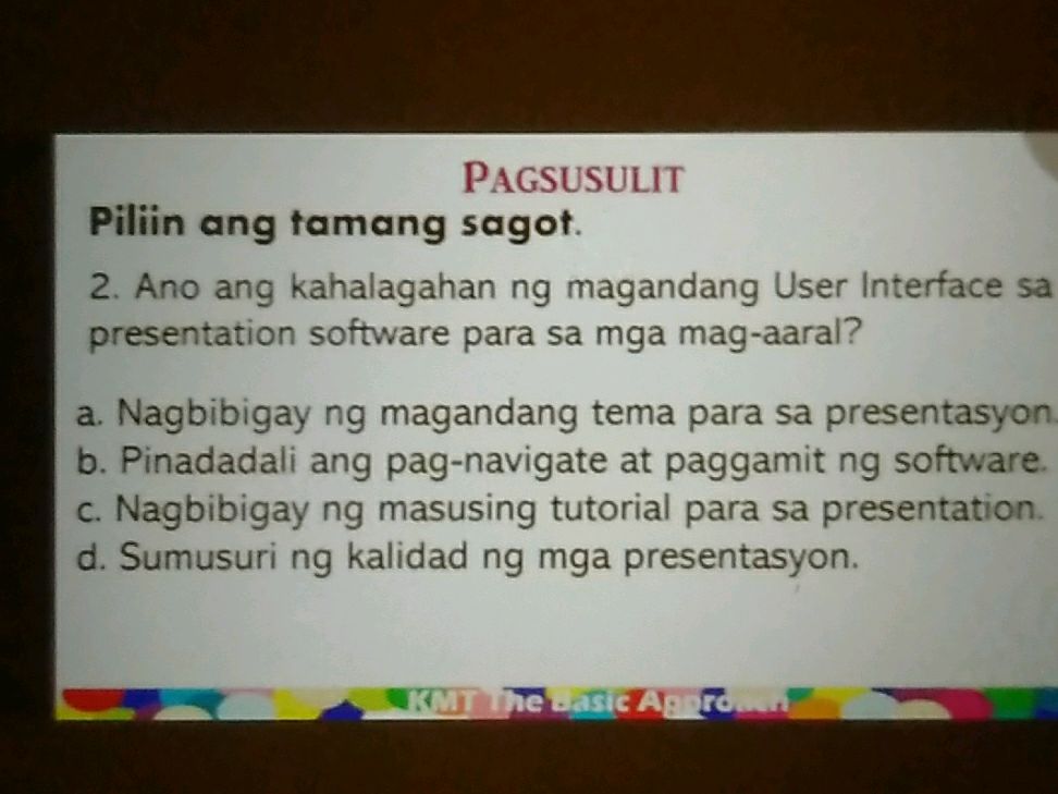 Piliin ang tamang sagot. 2. Ano ang | StudyX