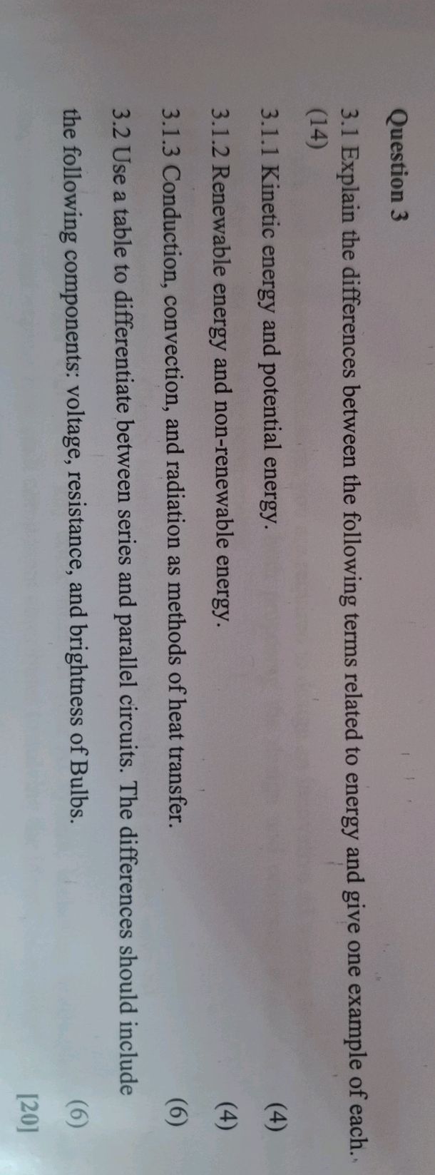 3.1 Explain the differences between the | StudyX