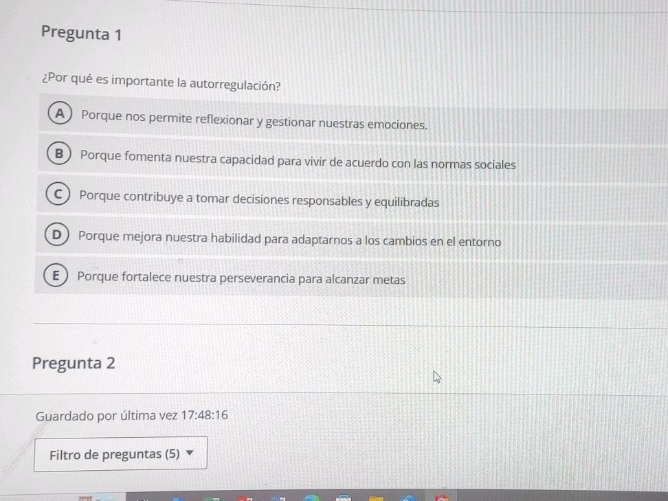 Pregunta 1 ¿Por qué es importante la | StudyX