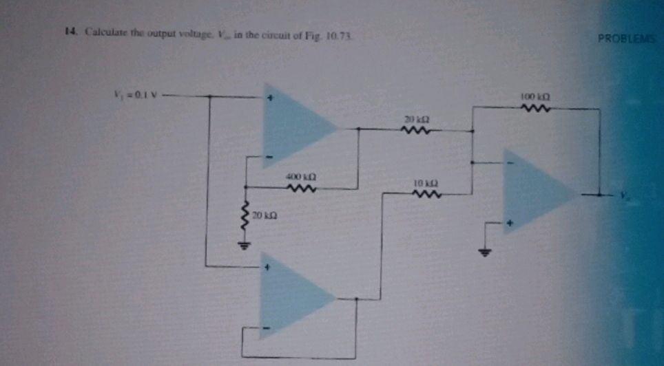 14. Calculate the output voltage, $V_{out}$ | StudyX