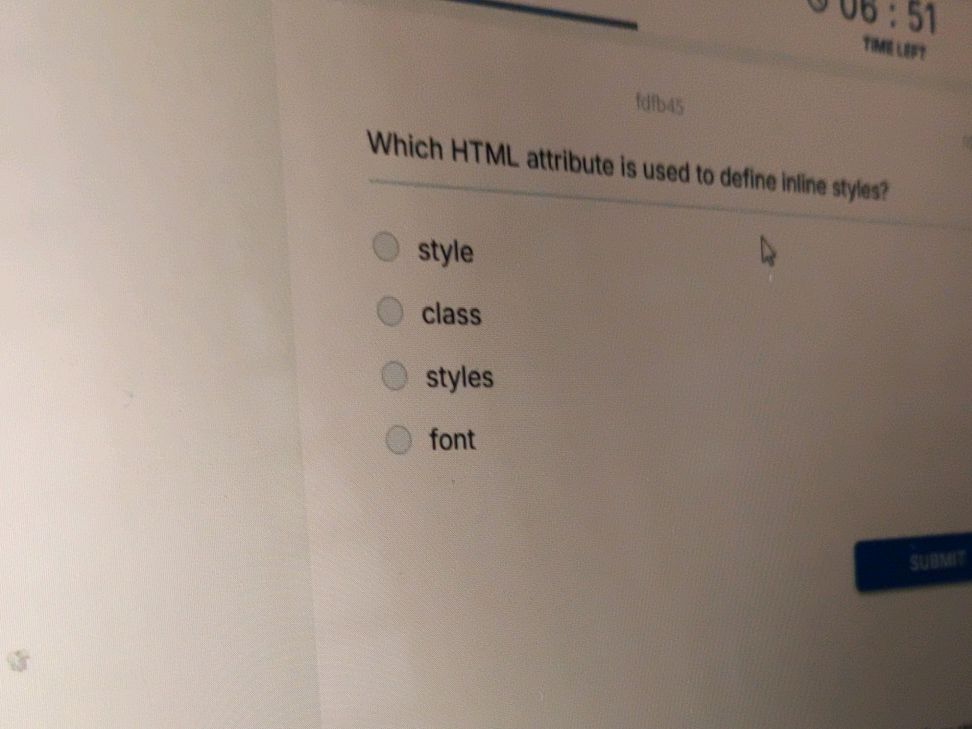 Which HTML attribute is used to define | StudyX