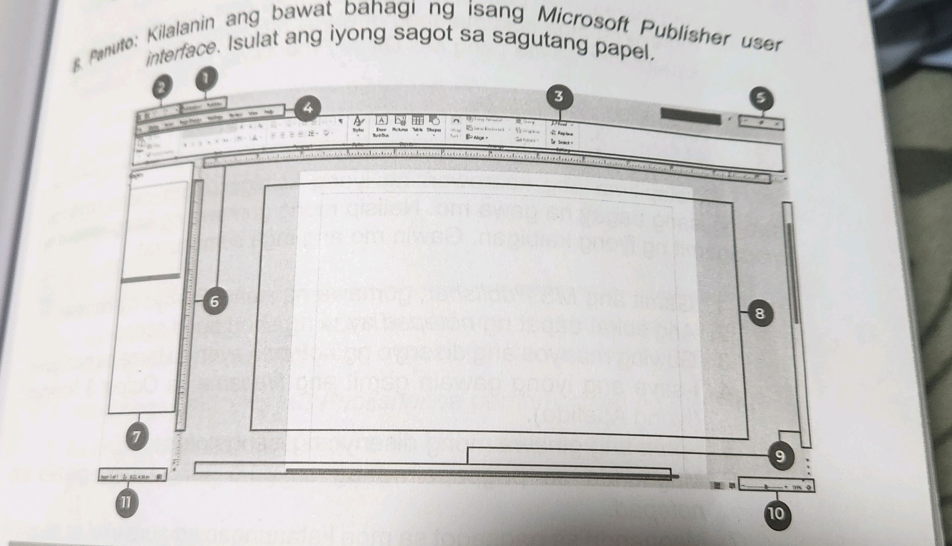 B. Panuto: Kilalanin ang bawat bahagi ng | StudyX