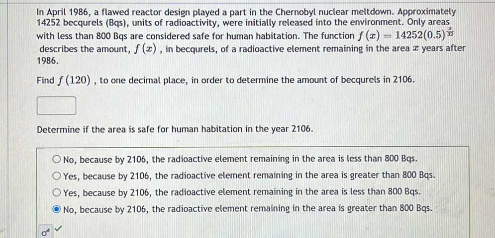 In April 1986, a flawed reactor design | StudyX