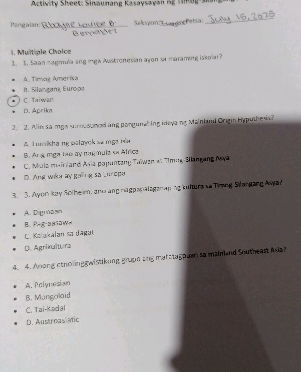 Saan nagmula ang mga Austronesian ayon sa