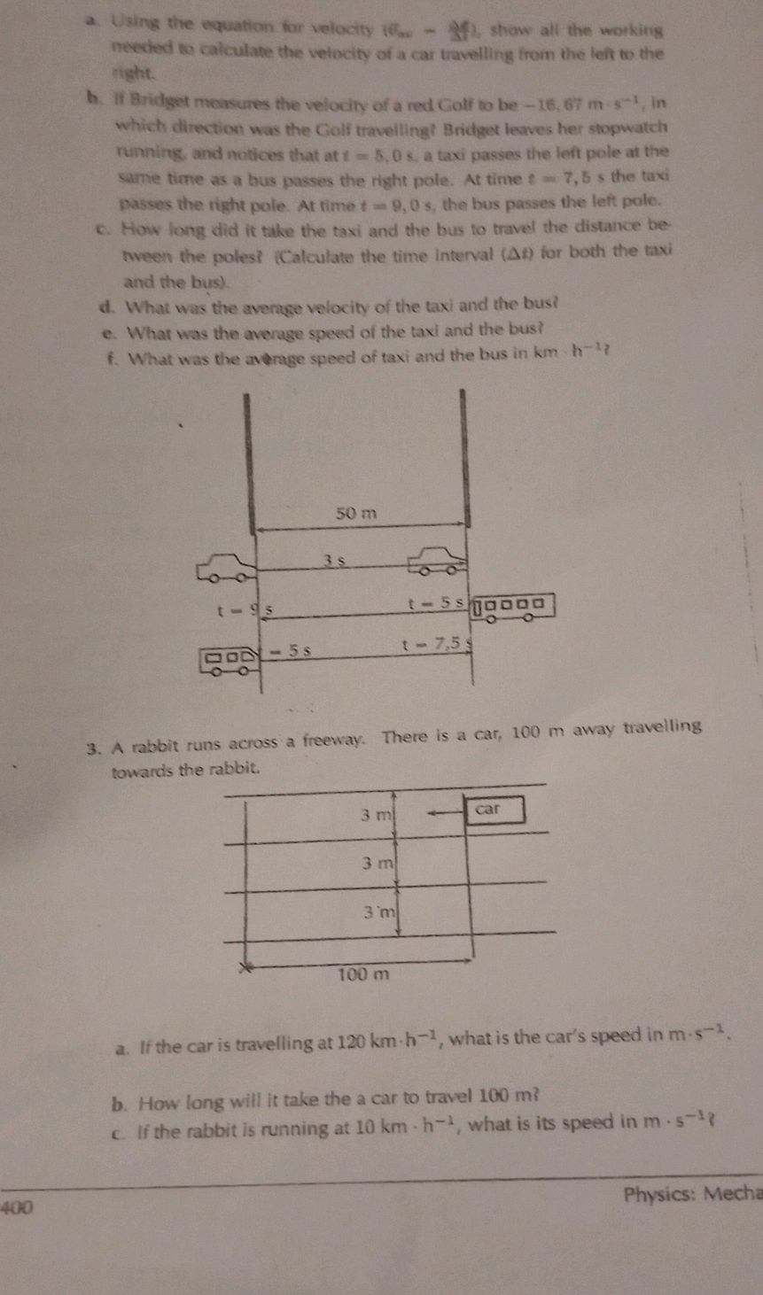 a. Using the equation for velocity (${v} = | StudyX