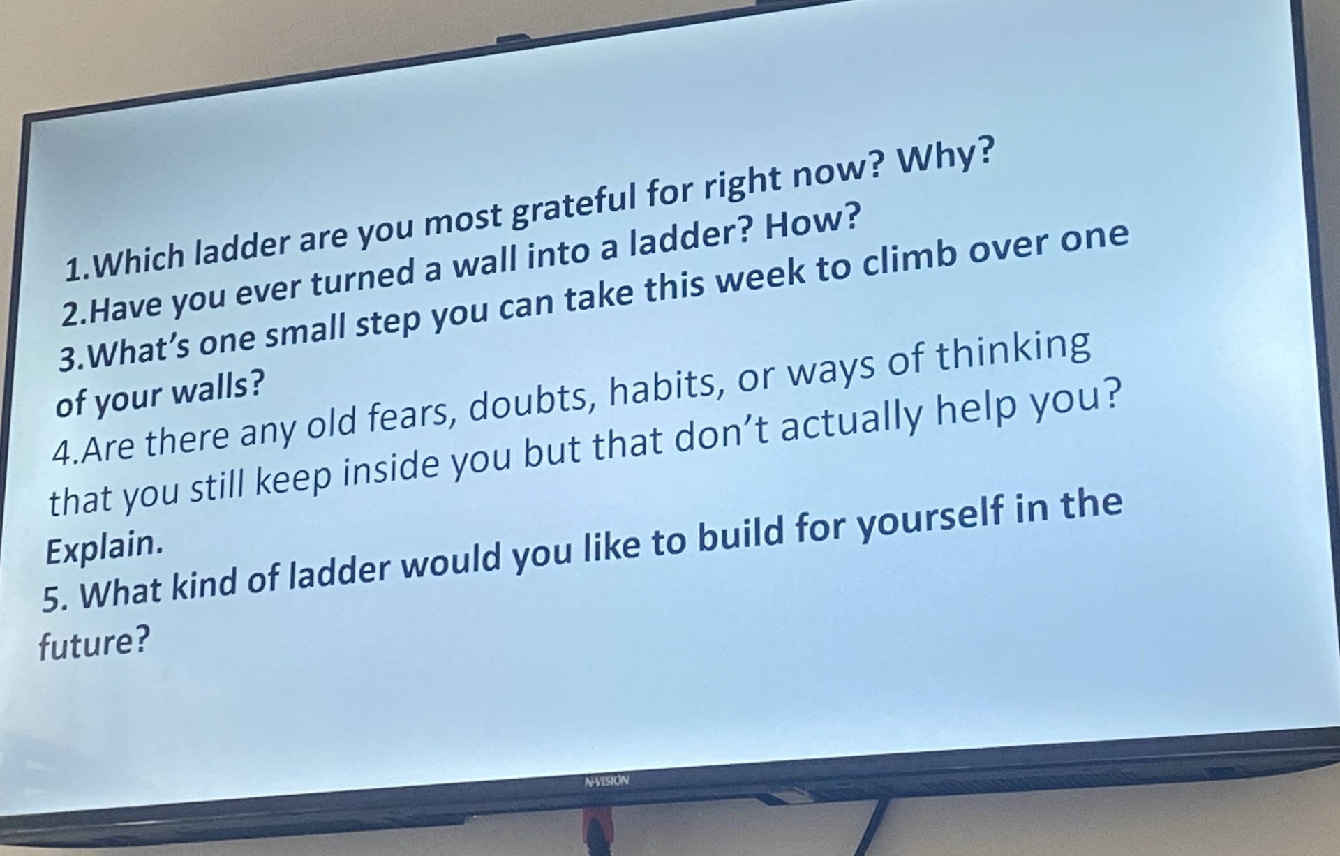 1. Which ladder are you most grateful for | StudyX