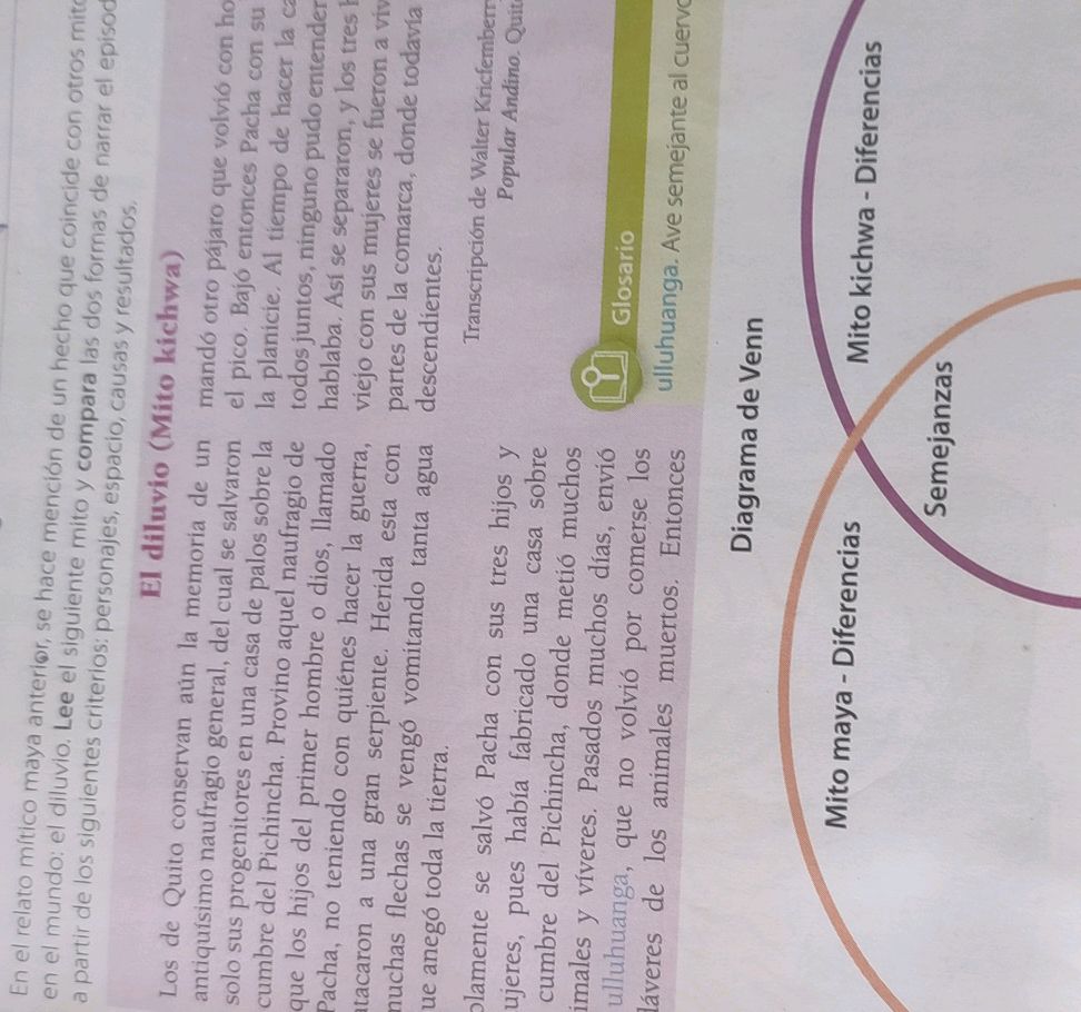 En el relato mítico maya anterior, se hace