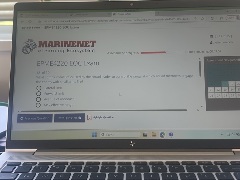 18 of 30 What control measure is used by the