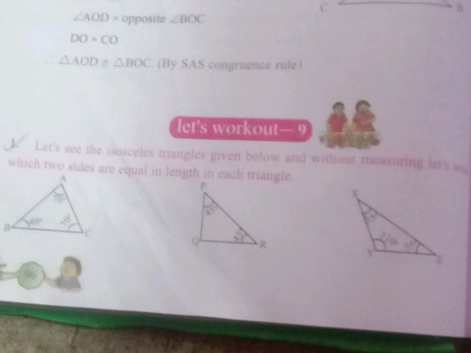 Let's see the isosceles triangles given | StudyX