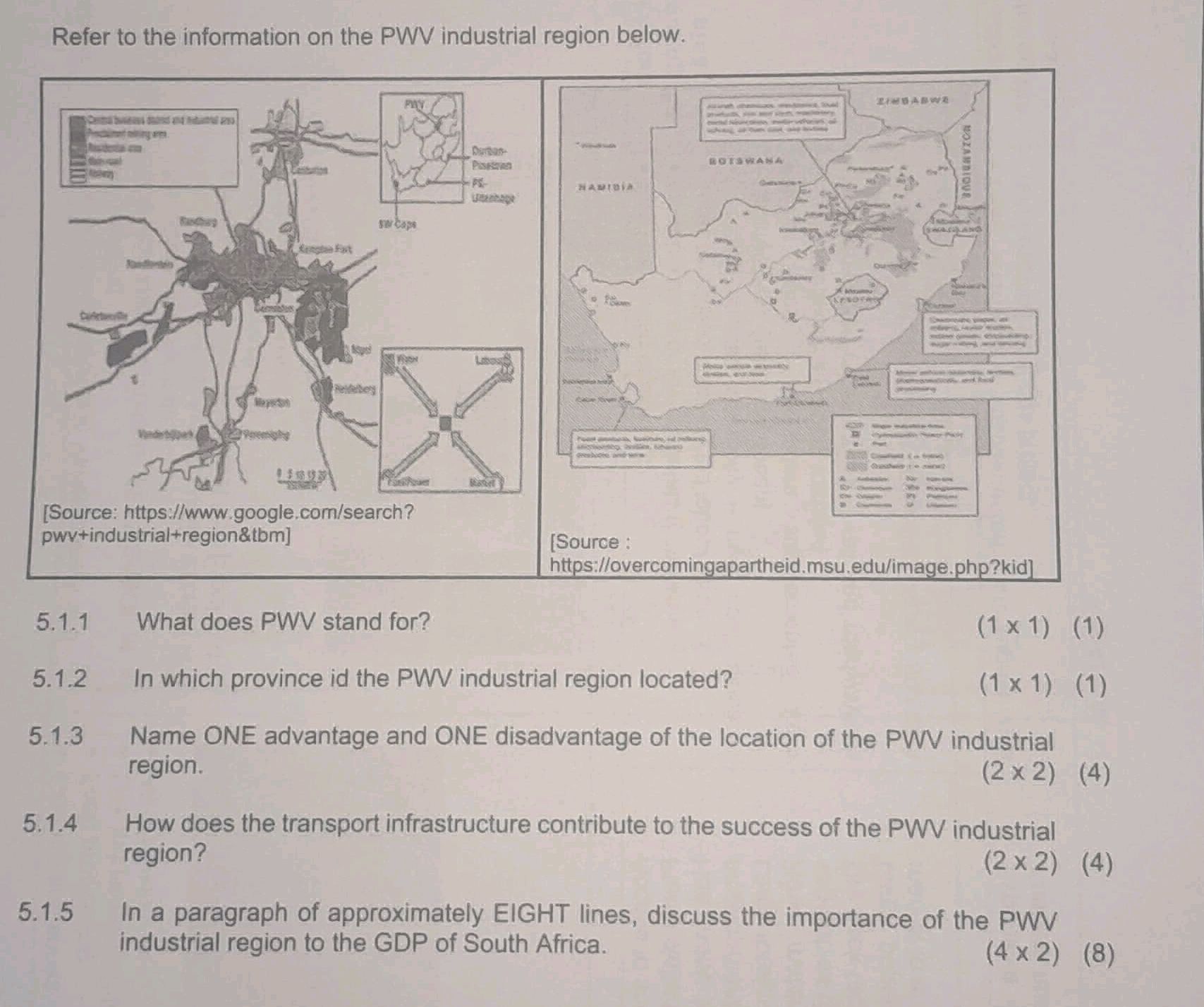 5.1.1 What does PWV stand for? 5.1.2 In | StudyX