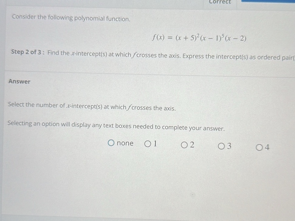 Consider the following polynomial function. | StudyX
