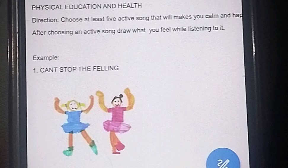 PHYSICAL EDUCATION AND HEALTH Direction: