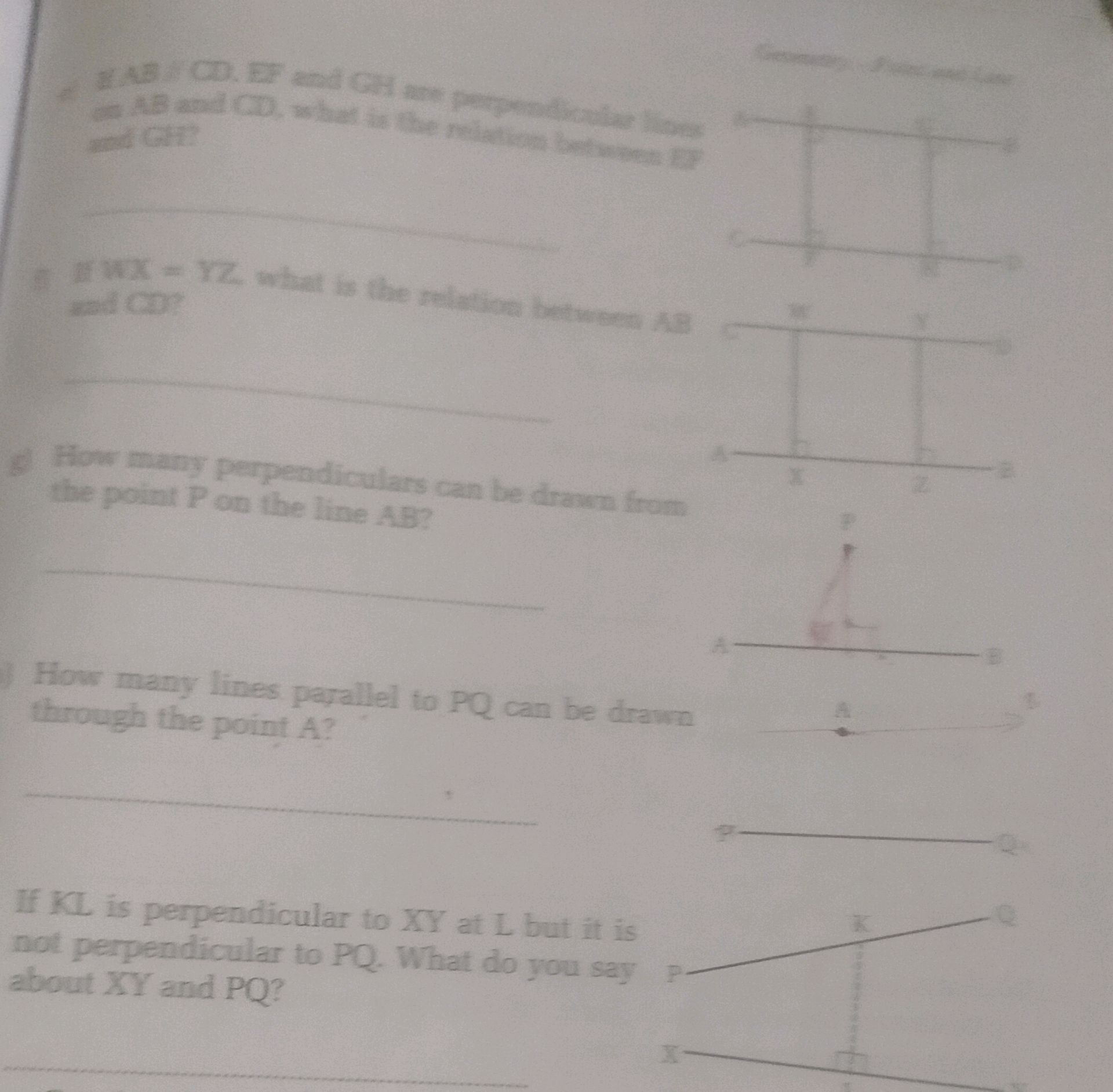 If AB // CD. EF and GH are perpendicular | StudyX