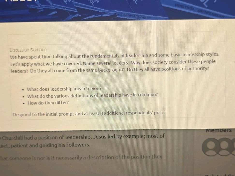 Discussion Scenario We have spent time | StudyX