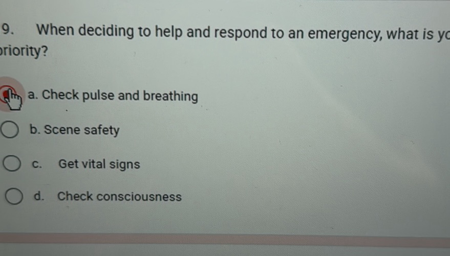 When deciding to help and respond to an