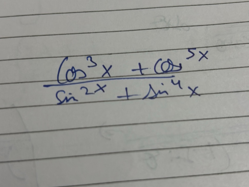 Simplify trigonometric expression (cos^3 x