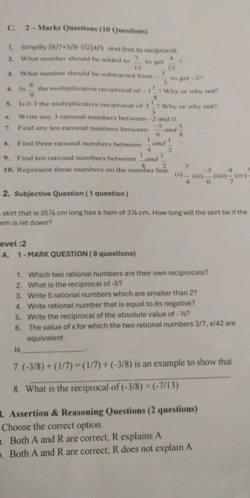 1. Simplify $[6/7 + 3/8 - 1/2]4/3$ and find | StudyX