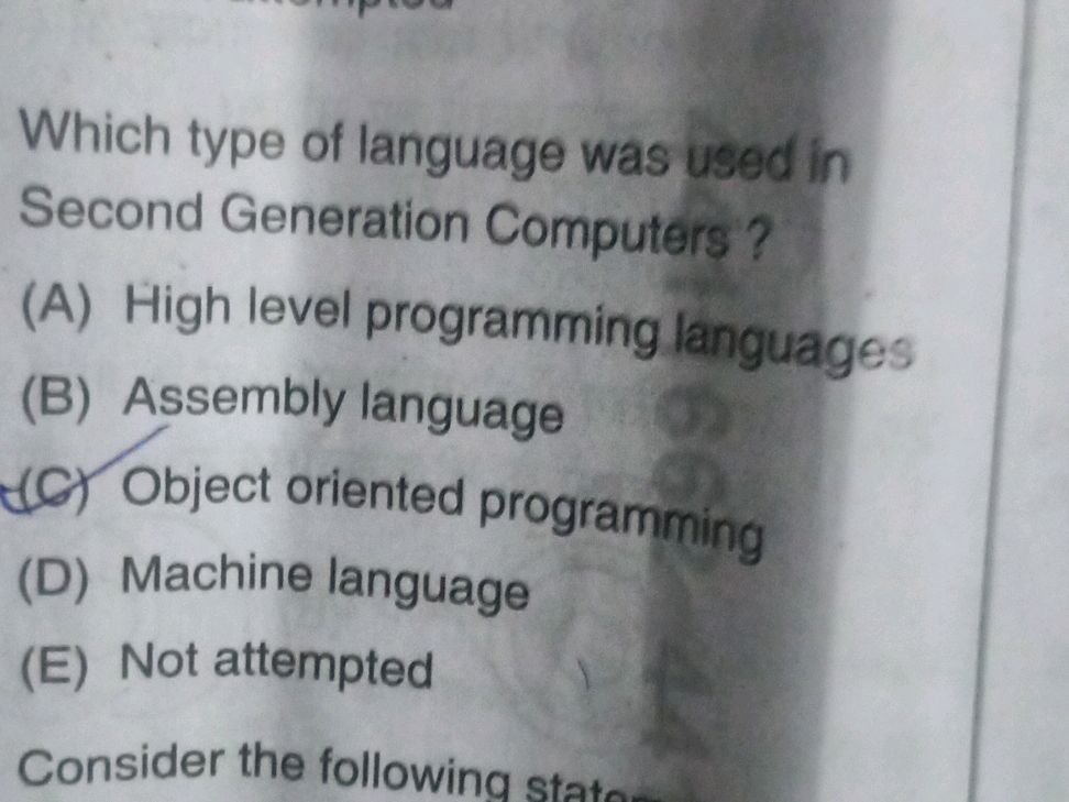 Which type of language was used in Second | StudyX