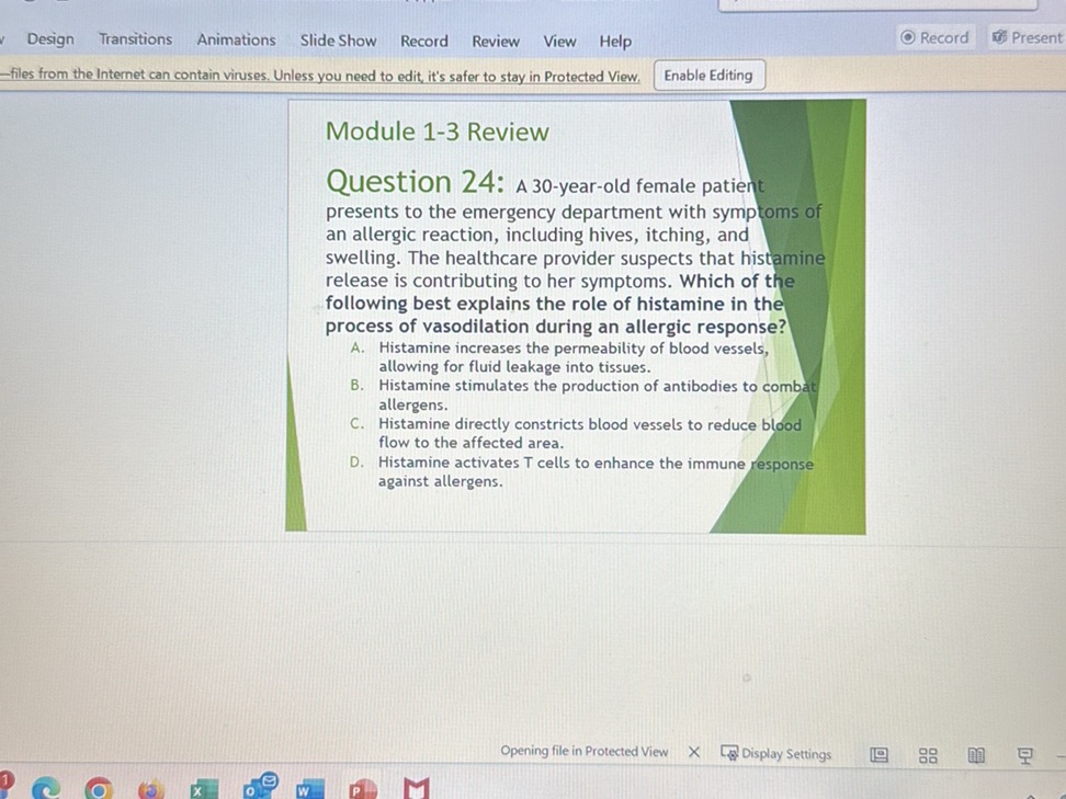 Question 24: A 30-year-old female patient | StudyX
