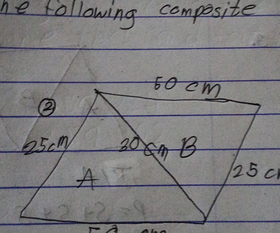 The following composite (2) 25cm 60 cm | StudyX