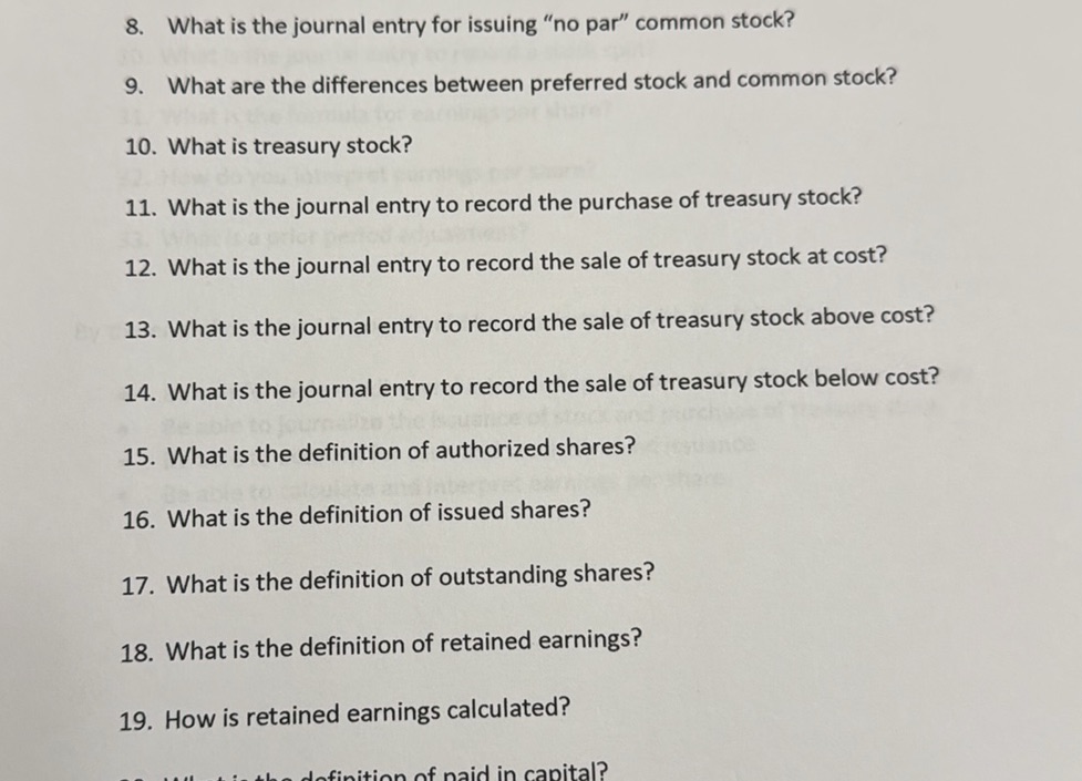 8. What is the journal entry for issuing "no | StudyX